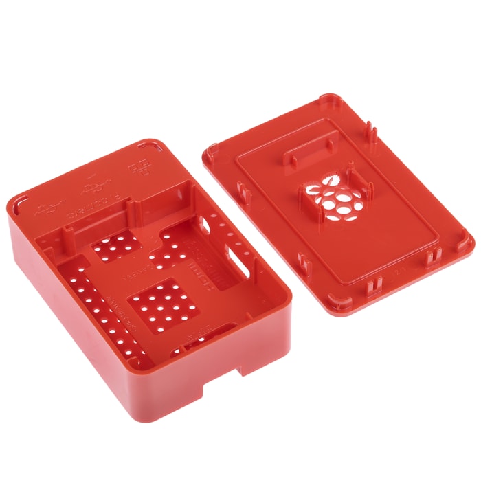 ASM-1900036-52 DesignSpark | Caja DesignSpark de ABS Rojo para Raspberry Pi 3B+ y anteriores ...