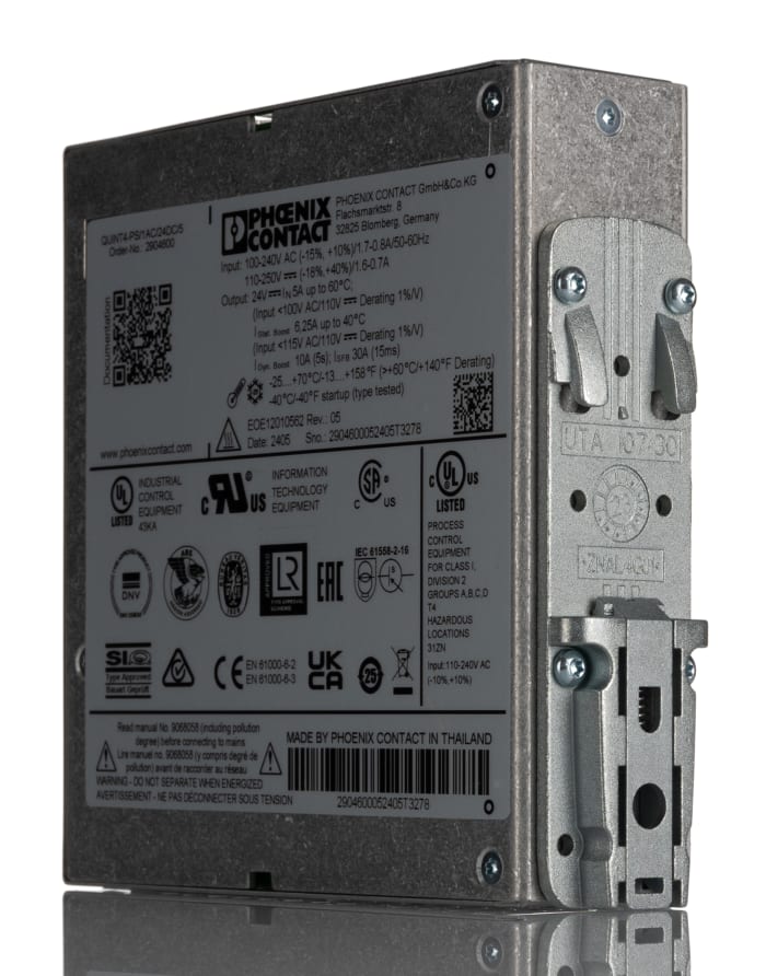 2904600 Phoenix Contact | Phoenix Contact QUINT POWER Switched Mode DIN ...