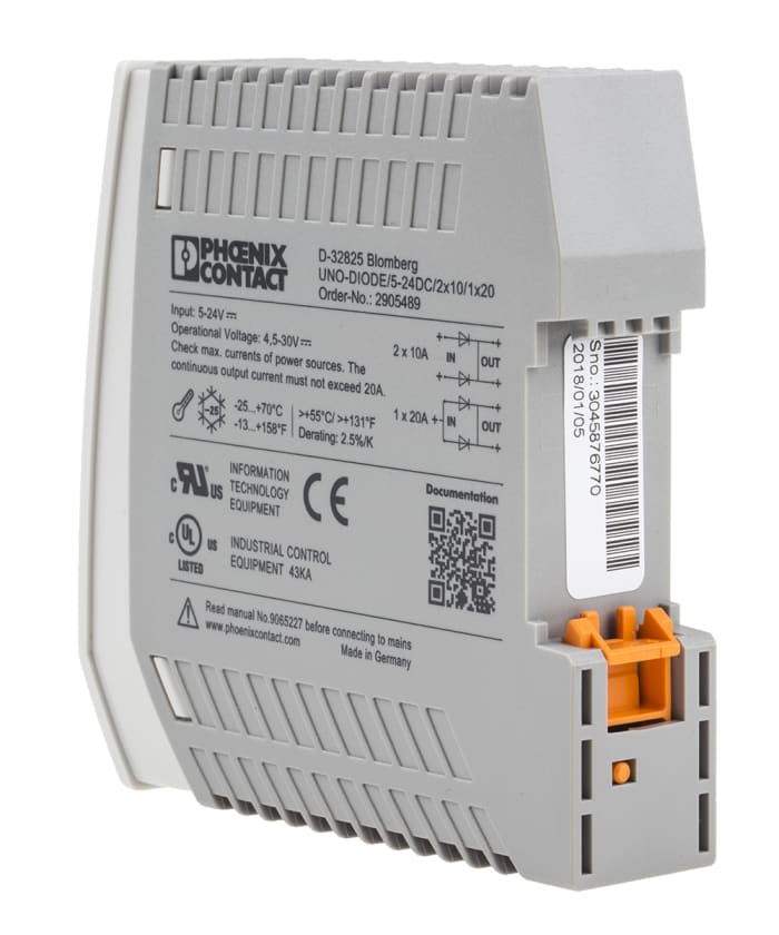 2905489 Phoenix Contact | Phoenix Contact Redundancy module, for use ...