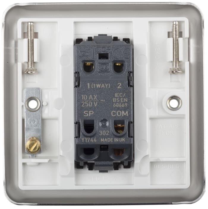 K4671BSS MK Electric | MK Electric White Rocker Light Switch, 2 Way, 1 ...