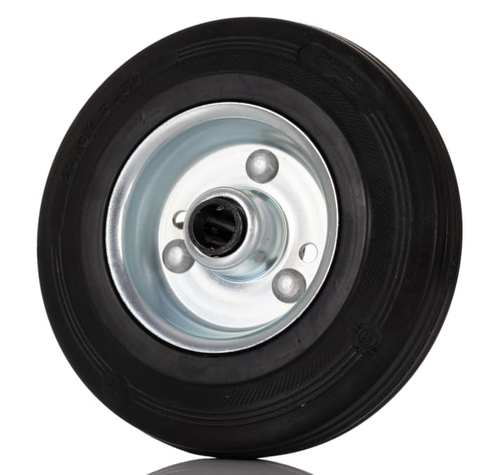 DVR125x37-Ø12 Tente | Tente Black Rubber Electric Conductive, Wheels ...