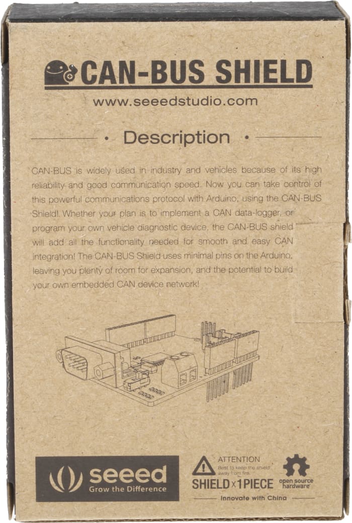 103030215 Seeed Studio | Seeed Studio, CAN-BUS Shield V2 | 174-3227 ... 103030215 Seeed Studio | Seeed Studio, CAN-BUS Shield V2 | 174-3227 ...