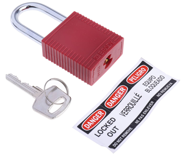 COMPACT LOCK BOX+6 RED KEYED-DIFF LOCKS Brady | Çoklu Kilit (Lockout ...