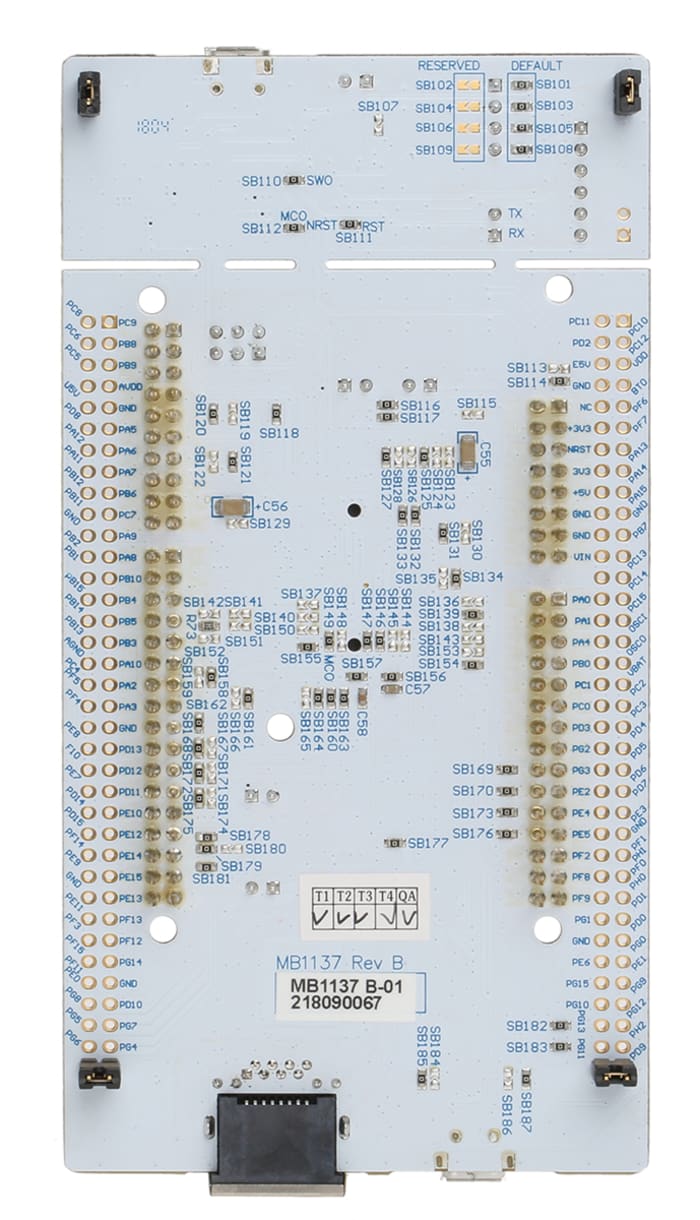 NUCLEO-F439ZI STMicroelectronics | Placa de desarrollo STM32 Nucleo-144 de STMicroelectronics ...
