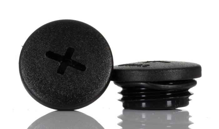 HPM16 BK080 Alpha Wire | Alpha Wire Blanking Plug, M16, Plastic, 20mm ...