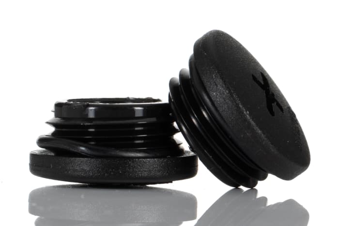 HPM16 BK080 Alpha Wire | Alpha Wire Blanking Plug, M16, Plastic, 20mm ...