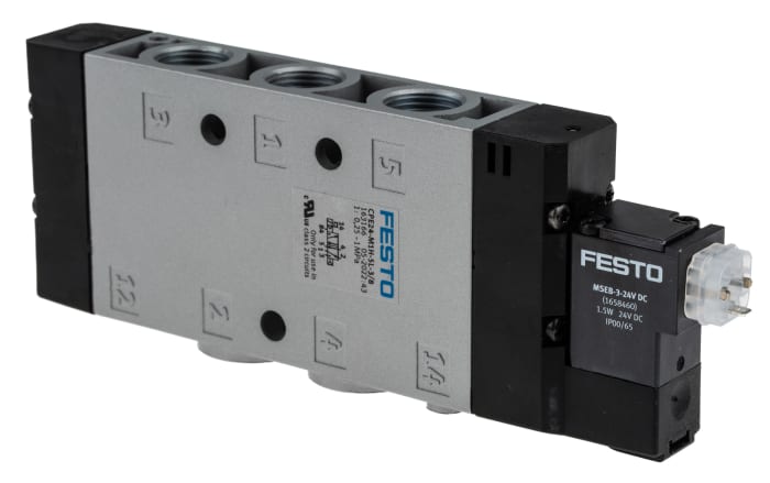 CPE24-M1H-5L-3/8 Festo | Festo 5/2 Solenoid Pilot Valve - Electrical G ...