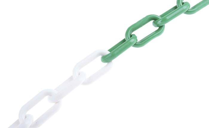 RS PRO | RS PRO Green, White Polypropylene Chain Barrier | 175-7377 | RS