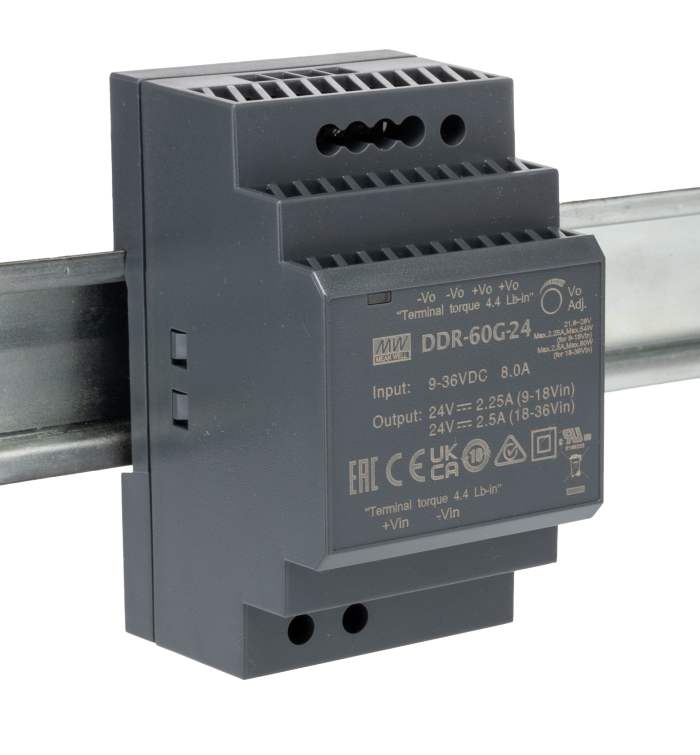 DDR-60G-24 MEAN WELL | MEAN WELL DDR-60 DC-DC Converter, 24V dc/ 2.5A ...