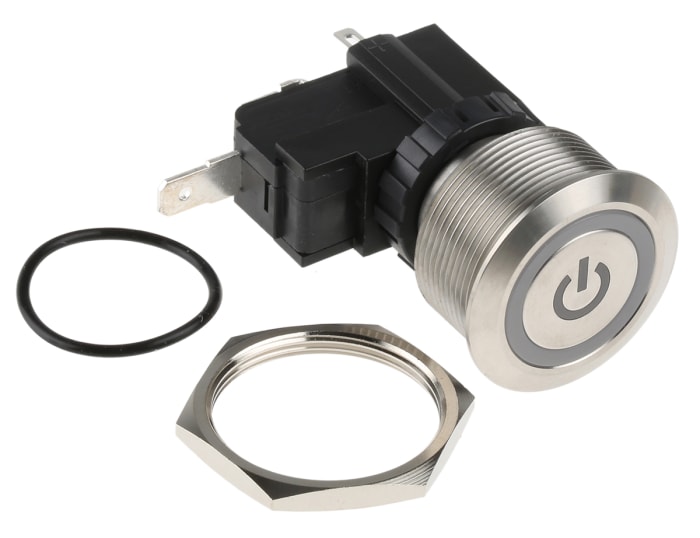 RS PRO | RS PRO Illuminated Push Button Switch, Latching, Panel Mount ...