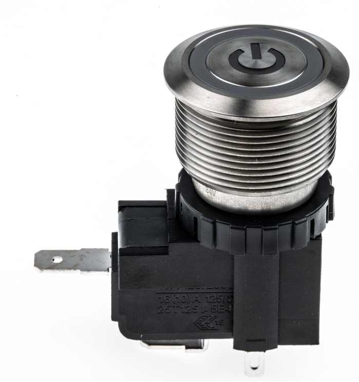 RS PRO | RS PRO Illuminated Push Button Switch, Latching, Panel Mount ...