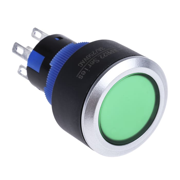 RS PRO | RS PRO Illuminated Push Button Switch, Panel Mount, 22.2mm ...
