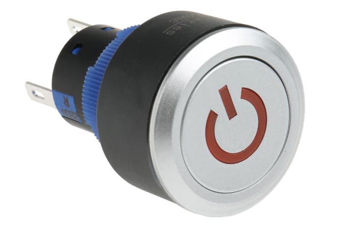 RS PRO | RS PRO Illuminated Push Button Switch, Panel Mount, SPDT, 22 ...