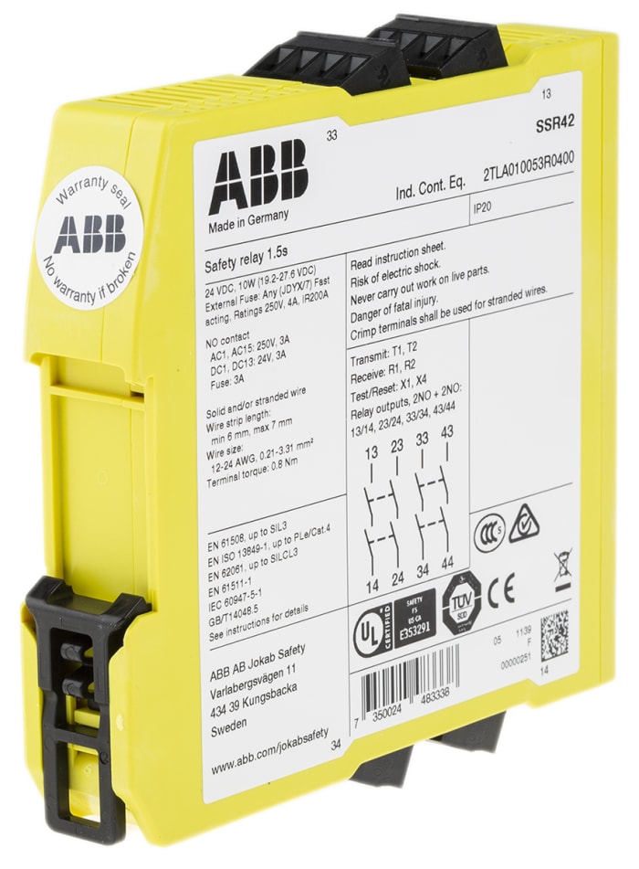 2TLA010053R0400 Sentry SSR42 24VDC ABB Jokab | ABB Jokab Sentry SSR42 ...