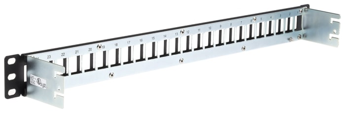AX106902 Belden | Belden KeyConnect Series Cat5e, Cat6 24 Port Keystone Patch Panel Shielded 1U ...