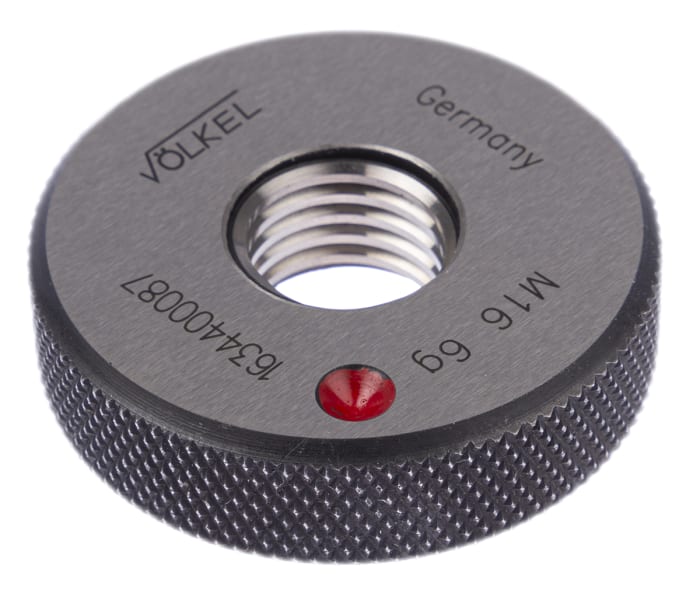 16344 Volkel | Volkel M16 x 2 Ring Thread Gauge Ring Gauge, 2.0mm Pitch ...