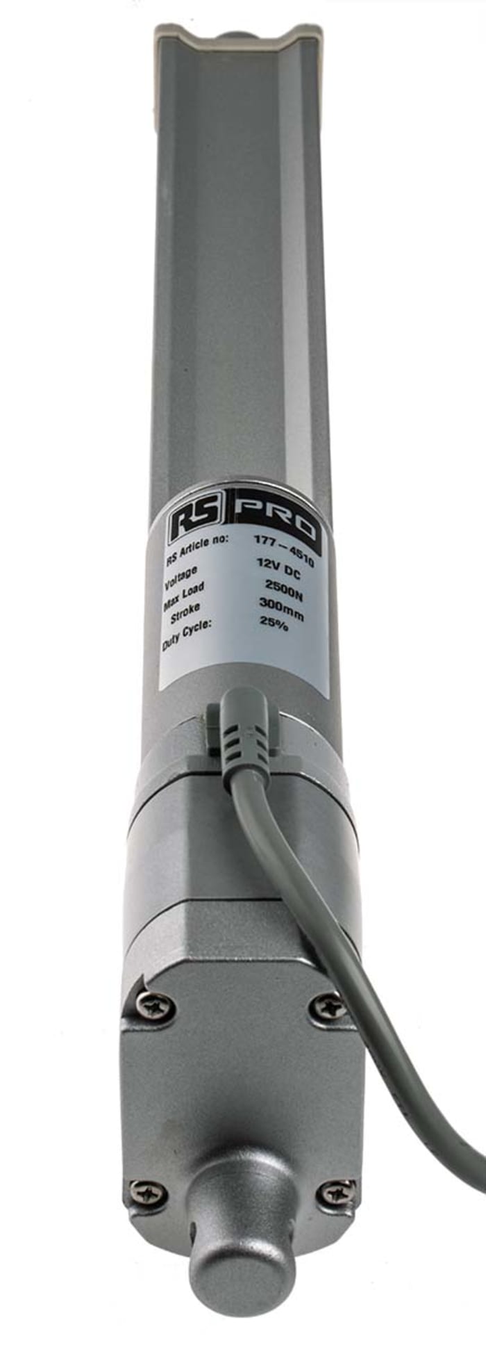 RS PRO | RS PRO Micro Linear Actuator, 300mm, 12V dc, 2500N, 6.2mm/s ...