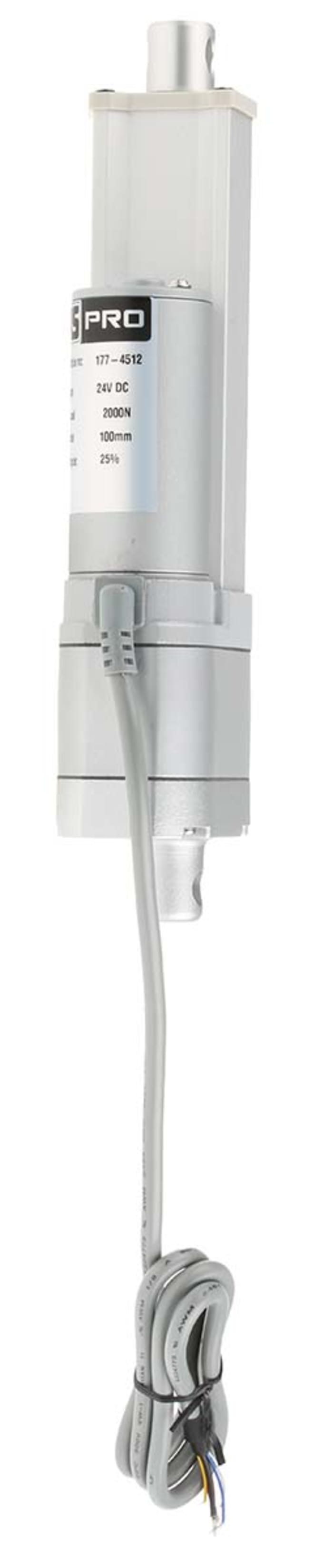RS PRO | RS PRO Micro Linear Actuator, 100mm, 24V dc, 2000N, 7.6mm/s | 177-4512 | RS Components