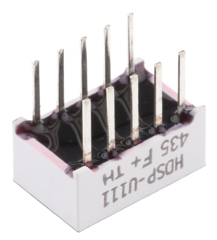 HDSP-U111 Broadcom | HDSP-U111 Broadcom 7-Segment LED Display, CA Red 3 ...