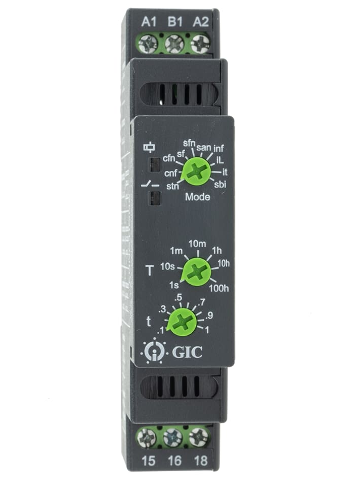 RS PRO | Temporizador multifunción RS PRO, 12 → 240V ac/dc, 16A, 1 ...