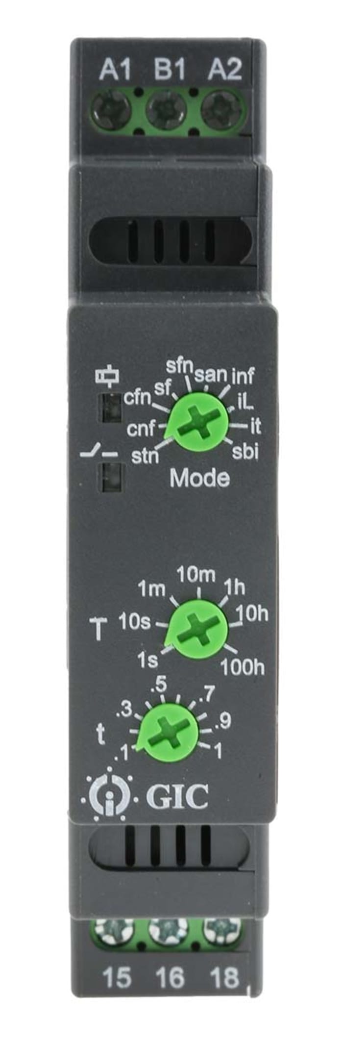 RS PRO | Temporizador multifunción RS PRO, 12 → 240V ac/dc, 16A, 1 ...