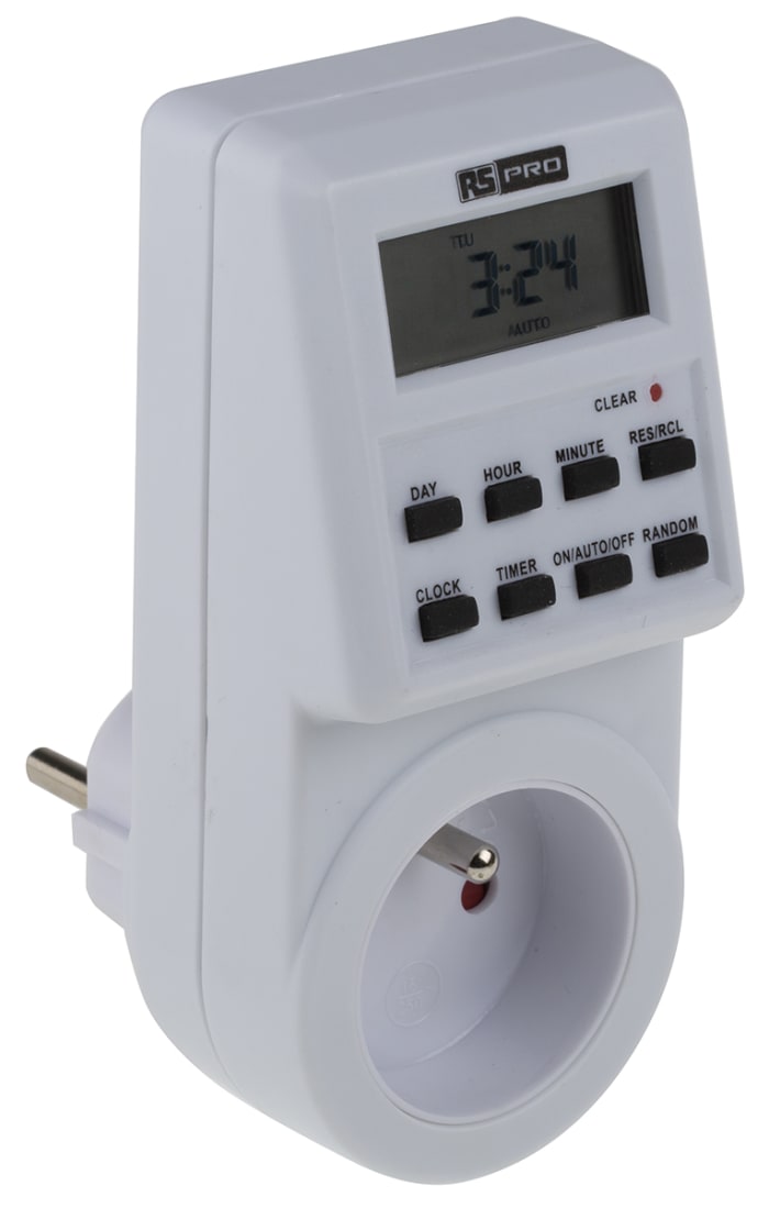 RS PRO | Plug-in Timer. 1.5" LCD. 20 On/Off per d | 178-5374 | RS ...