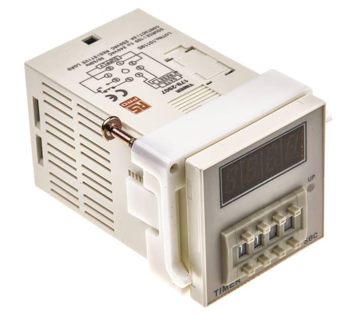 RS PRO | RS PRO Plug In Timer Relay, 100 → 240V ac, 1-Contact, 99.9s, 1 ...