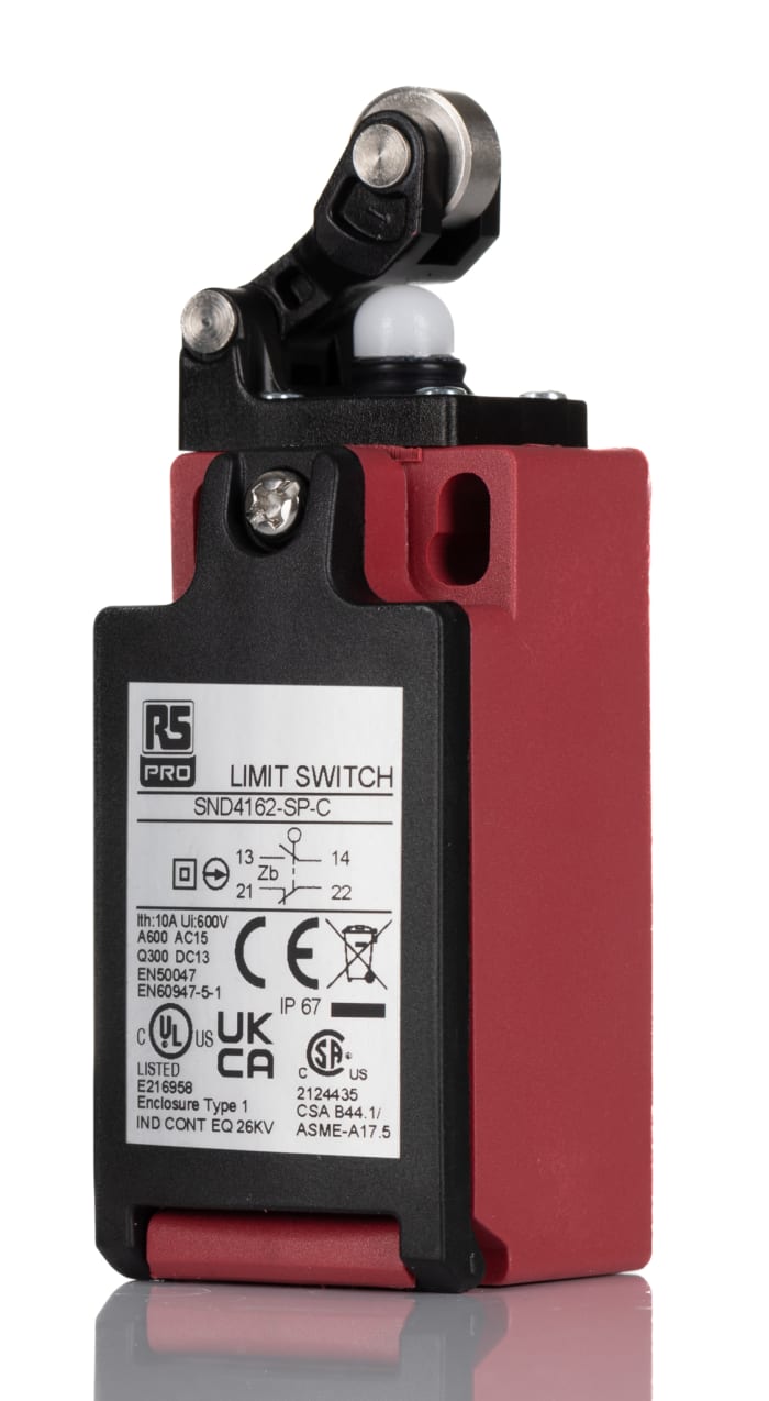 RS PRO | RS PRO Roller Lever Interlock Switch, NO/NC, IP67, Glass ...