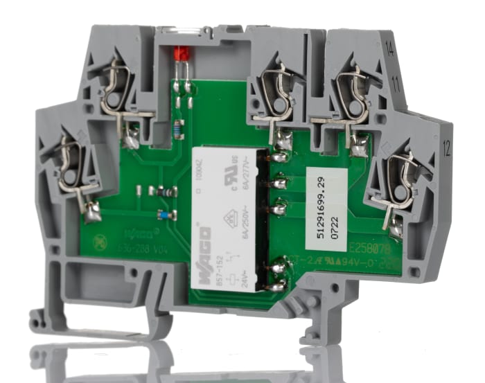 859-390 WAGO | WAGO 859 Series Interface Relay, DIN Rail Mount, 24V dc ...