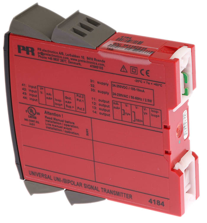4184 PR Electronics | PR Electronics 4 Series Signal Conditioner ...