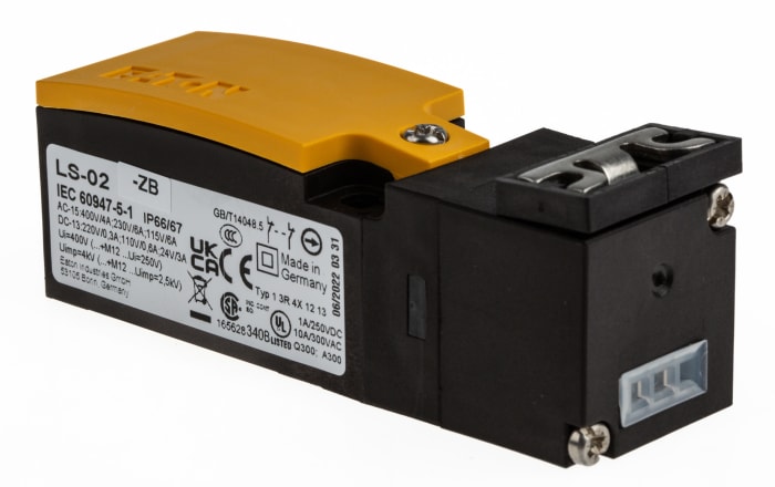 106817 LS-02-ZB Eaton | Eaton Safety Interlock Switch, 2NC Actuator ...