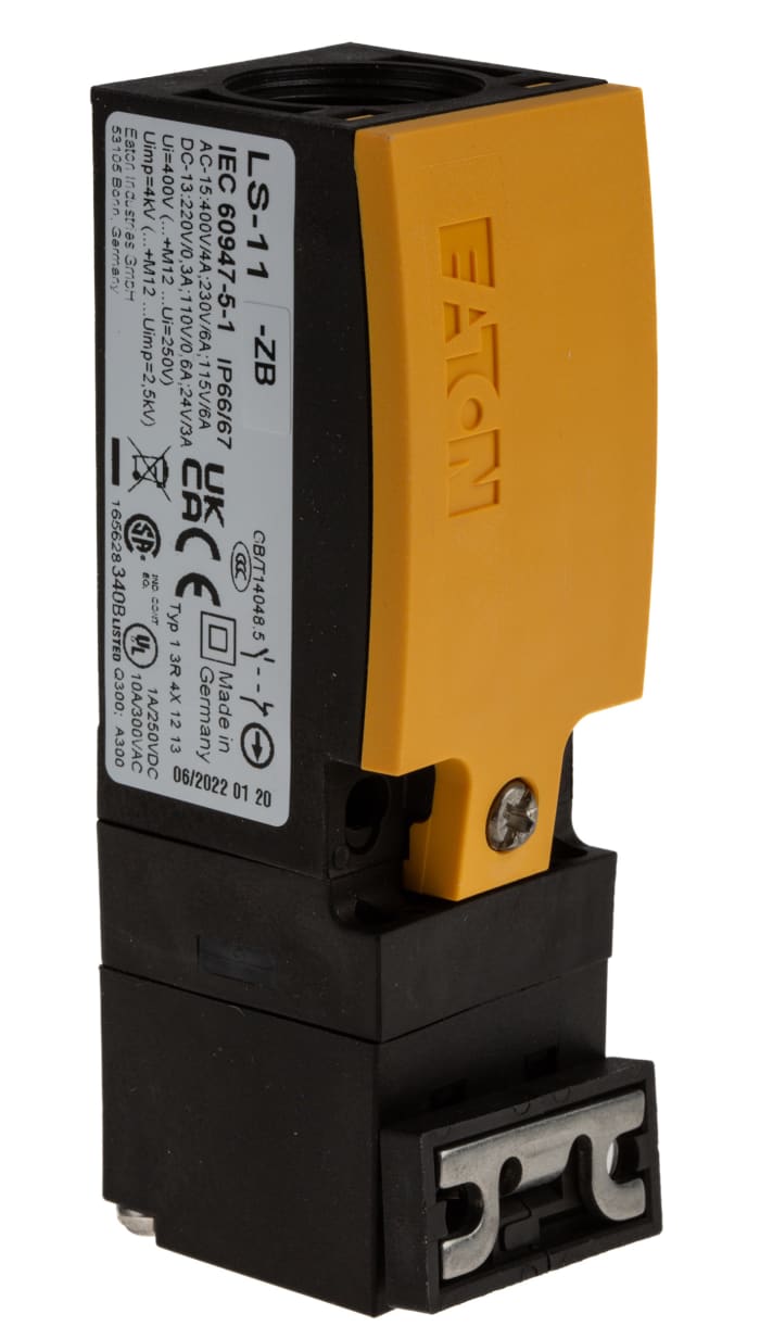 106819 LS-11-ZB Eaton | Eaton Safety Interlock Switch, 1NC/1NO Actuator Included, Spring Lock ...