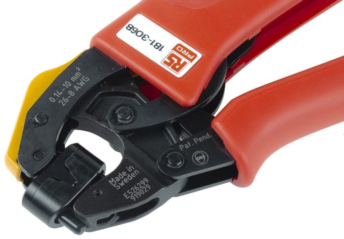 RS PRO | RS PRO Hand Ratcheting Crimp Tool for Wire End Sleeves, 0.14 → ...