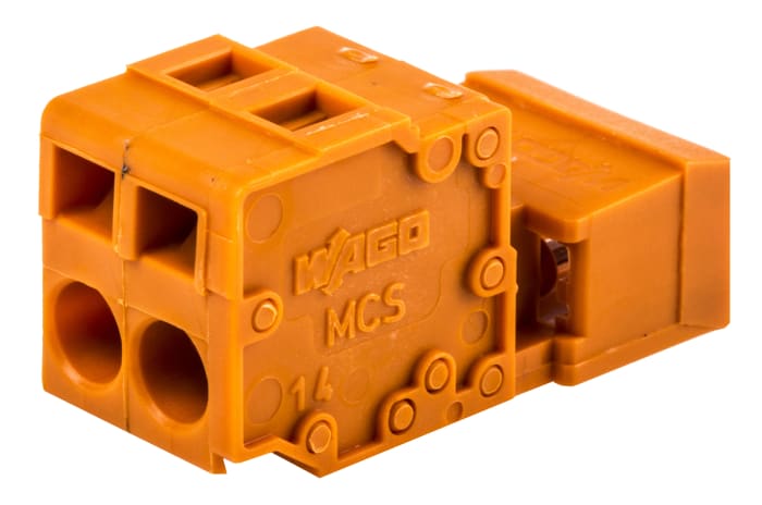 231-632 WAGO | WAGO, 5.08mm Pitch, MCS-MIDI Classic, 2 Way, Pluggable Terminal Block, Header ...
