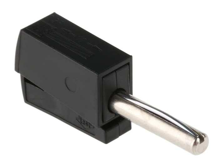 215-311 WAGO | WAGO Black Male Banana Plug, 4 mm Connector, Cage Clamp ...