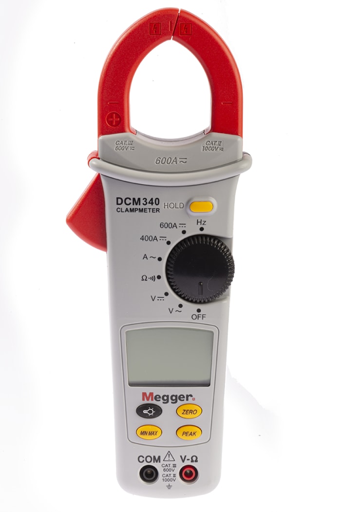 1000-305 Megger | Megger DCM340 Clamp Meter, 600A dc, Max Current 600A ...