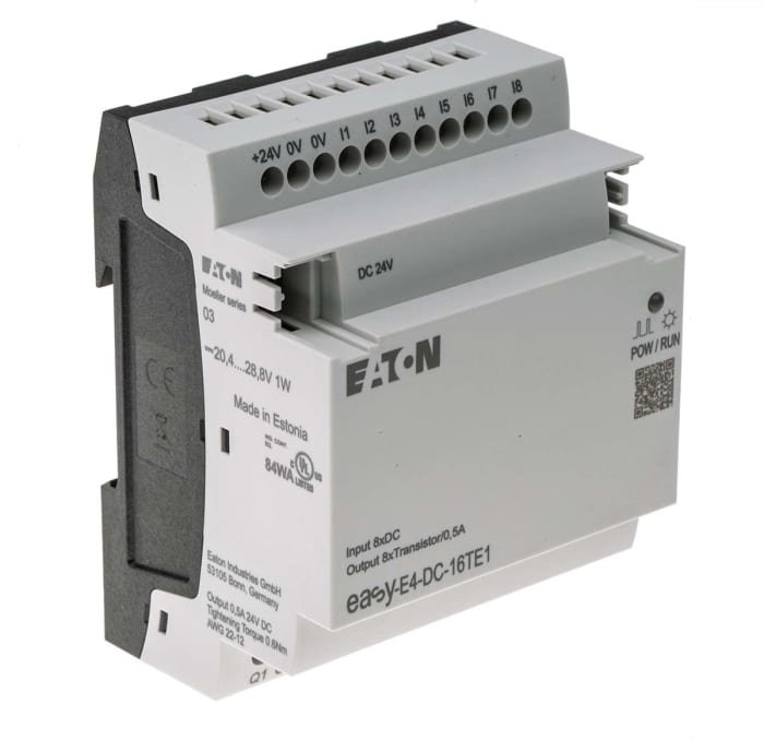 197220 EASY-E4-DC-16TE1 Eaton | Eaton EasyE4 Series Logic Module for ...
