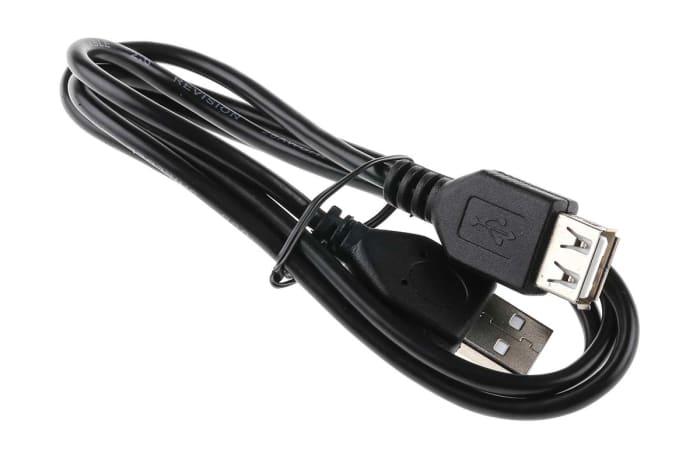 RS PRO | RS PRO USB 2.0, Male USB A to Female USB A, 1m | 182-8488 | RS