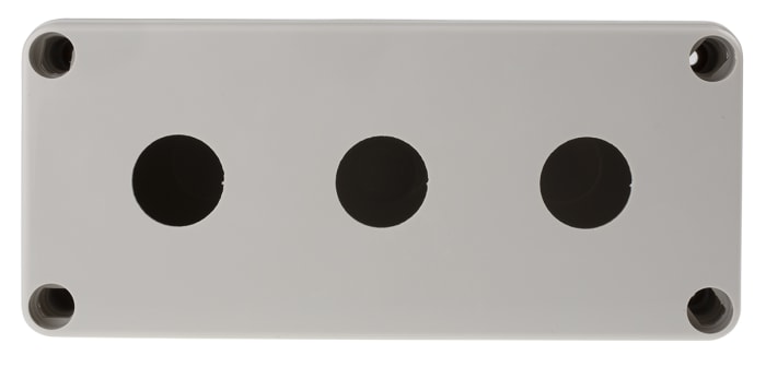 RS PRO | RS PRO Grey Plastic Push Button Enclosure - 3 Hole 22.5 mm ...