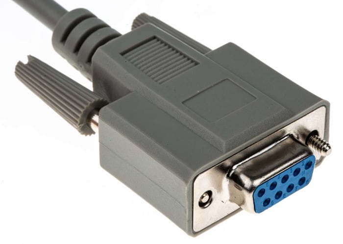 RS PRO | RS PRO Female 9 Pin D-sub to Female 9 Pin D-sub Serial Cable ...