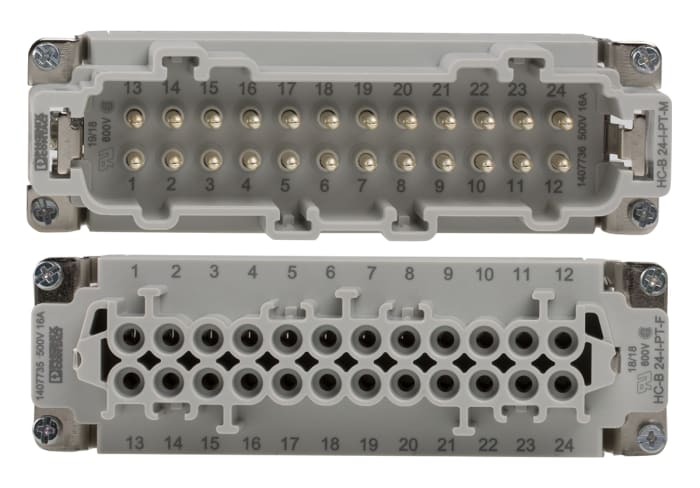 1416351 Phoenix Contact | Phoenix Contact Connector Set, 24 Way, 16A ...