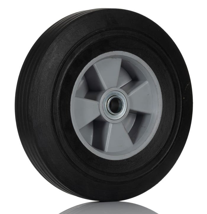 RS PRO | RS PRO Black Rubber Corrosion Resistant Trolley Wheel, 600kg ...