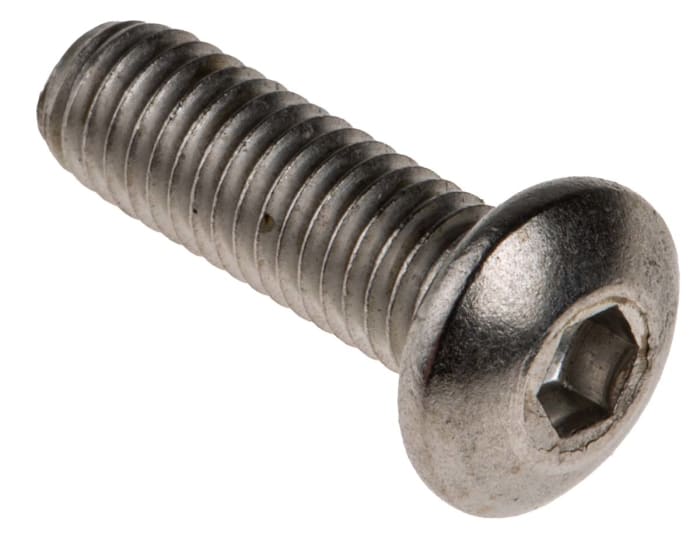 RS PRO | Tornillo Allen, Acero Inoxidable, Botón de huella Allen, M5 x ...