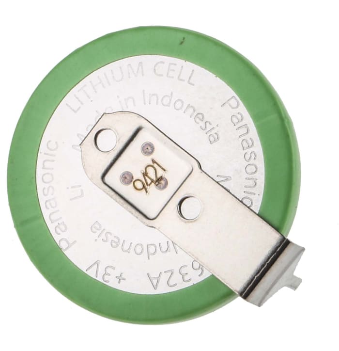 BR-1632A/HAN Panasonic | Panasonic BR1632A Button Battery, 3V, 16mm ...