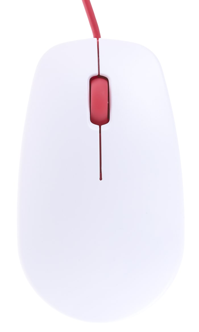 SC0165 Raspberry Pi | Raspberry Pi Red, White Raspberry Pi Mouse | 185-7708 | RS Components