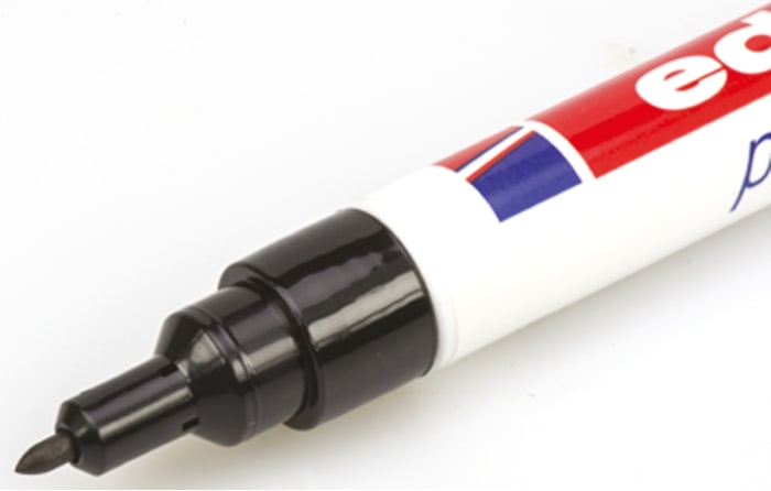 400-001 Edding | Edding Extra Fine Tip Black Marker Pen | 187-1162 | RS