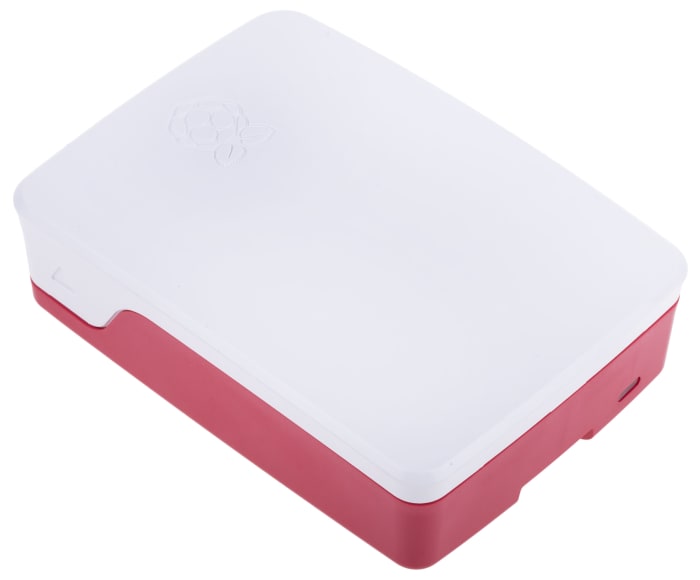 RPI4 Case Red/White Raspberry Pi | Caja oficial Raspberry Pi de Plástico Rojo, Blanco para ...
