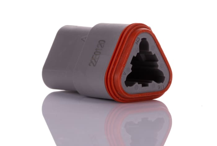 DT06-3S Deutsch | Deutsch, DT Automotive Connector Plug 3 Way DT06-3S | 187-8747 | RS