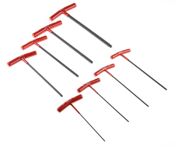 BTX80MM Bondhus | Bondhus 8 piece T Shape Metric Hex Key Set, 2 → 10mm ...