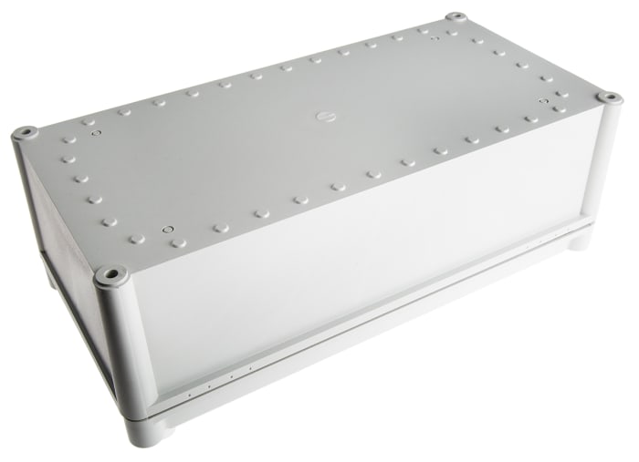 PC 3819 13 G ENCLOSURE Fibox | Fibox SOLID PC Series Grey Polycarbonate ...